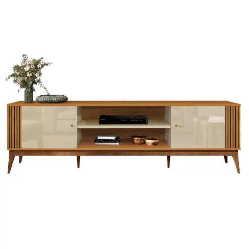 Rack até 75″ Legacy 2.0 Off White/Cedro Natural – EDN MÓVEIS – Privilége Home & Decor – Rio da ...