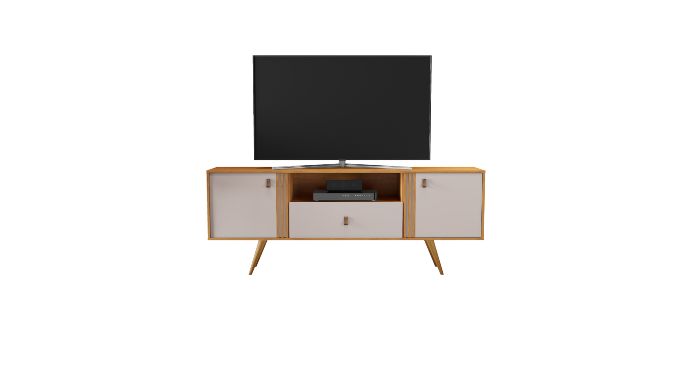 Rack até 70″ Sublime Cinamono/Off White – JCM MOVELARIA – Privilége ...